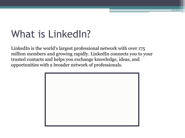 LinkedIn - Basic Profile Tutorial | PPT