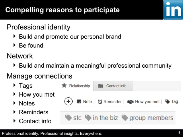 Mastering LinkedIn: Professional identity, insights, everywhere | PPT