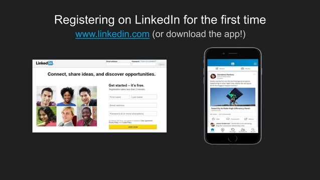 LinkedIn 101: Create a Profile and Learn the Basics! | PPTX | Social ...