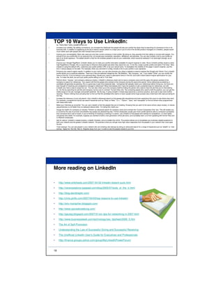 LinkedIn 101 Basics v2 | PDF