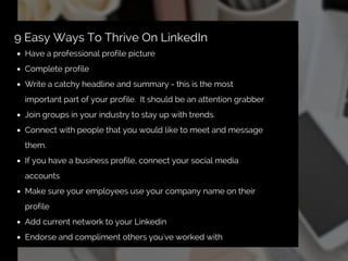 LinkedIn Presentation 101 - Beginners Guide To LinkedIn | PDF