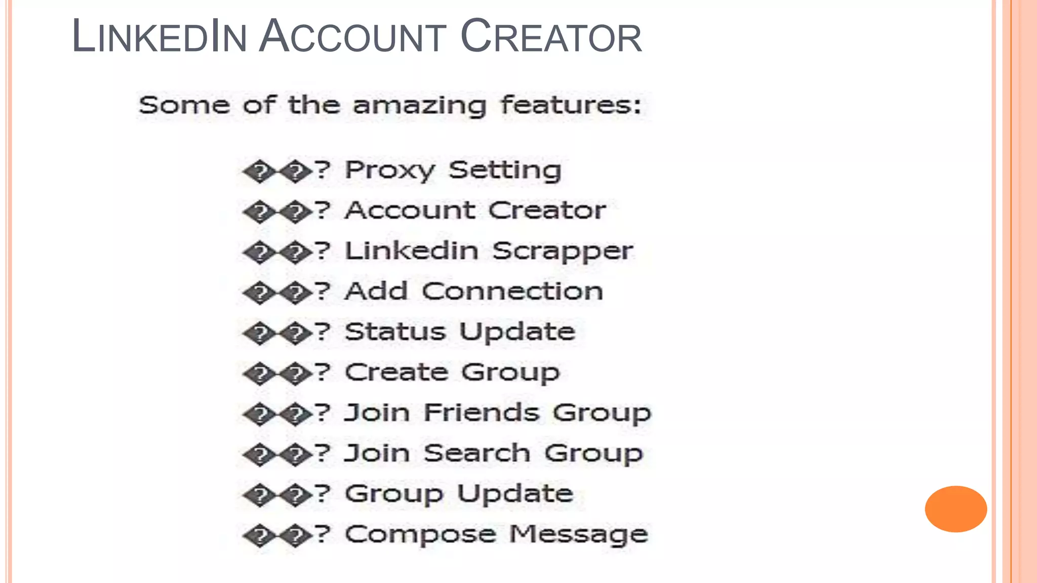 Linked in account creator | PPTX