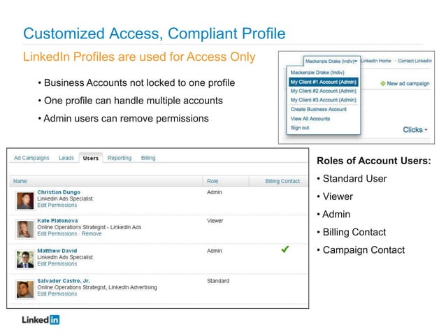 LinkedIn Ads Business Accounts | PPT