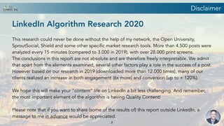 LinkedIn Algorithm Research 2020 by Just Connecting | PDF | Social ...