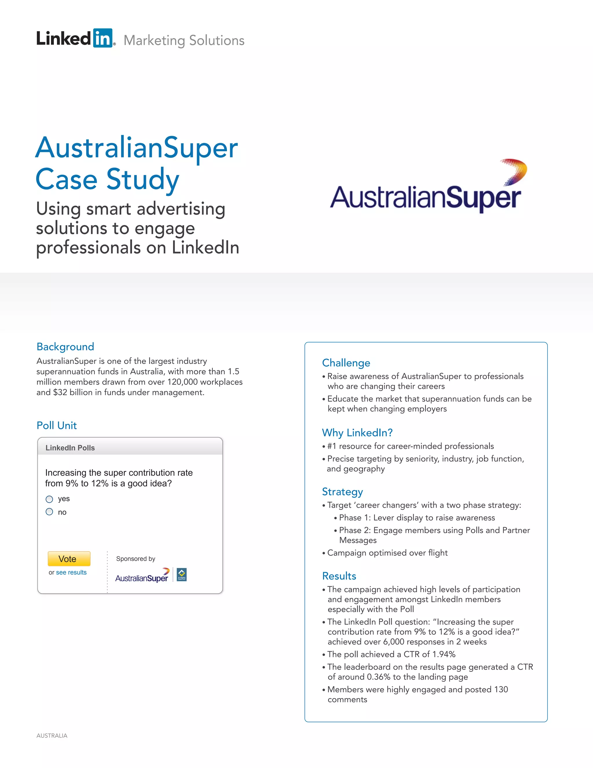 AustralianSuper Case Study | PDF