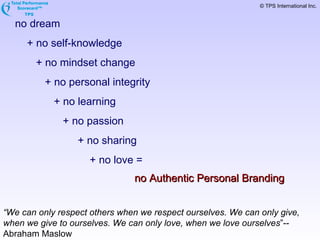 Authentic Personal Branding | PPT