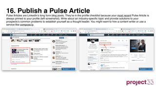 LinkedIn B2B Profile Checklist | PPT