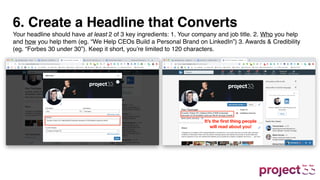 LinkedIn B2B Profile Checklist | PPT