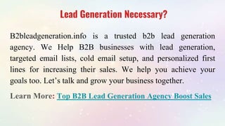LinkedIn B2b Lead Generation Strategies | PPT
