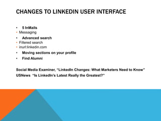 LinkedIn Basics (New UI) | PPTX | Social Networking | Internet