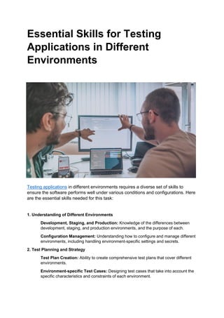 Essential skills for testing applications in different environments.pdf