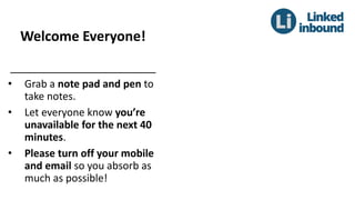 Linked inbound session 1 - plan | PPTX