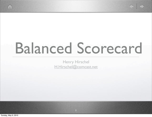 Balanced Scorecard Adoption Ppt