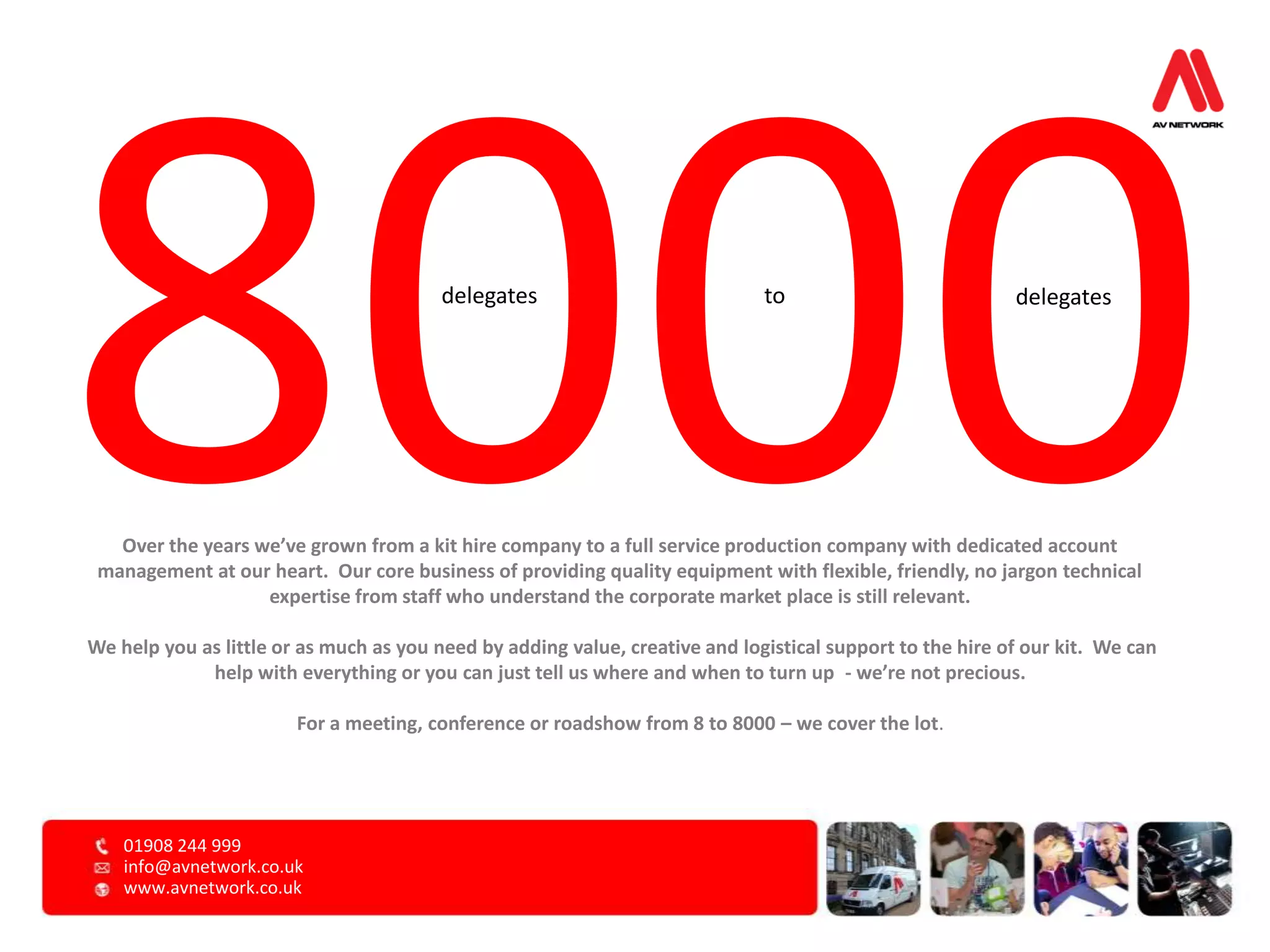 AV Network Company Credentials | PPT