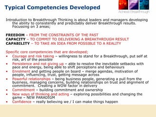 Achieve Breakthrough Company Overview | PPT