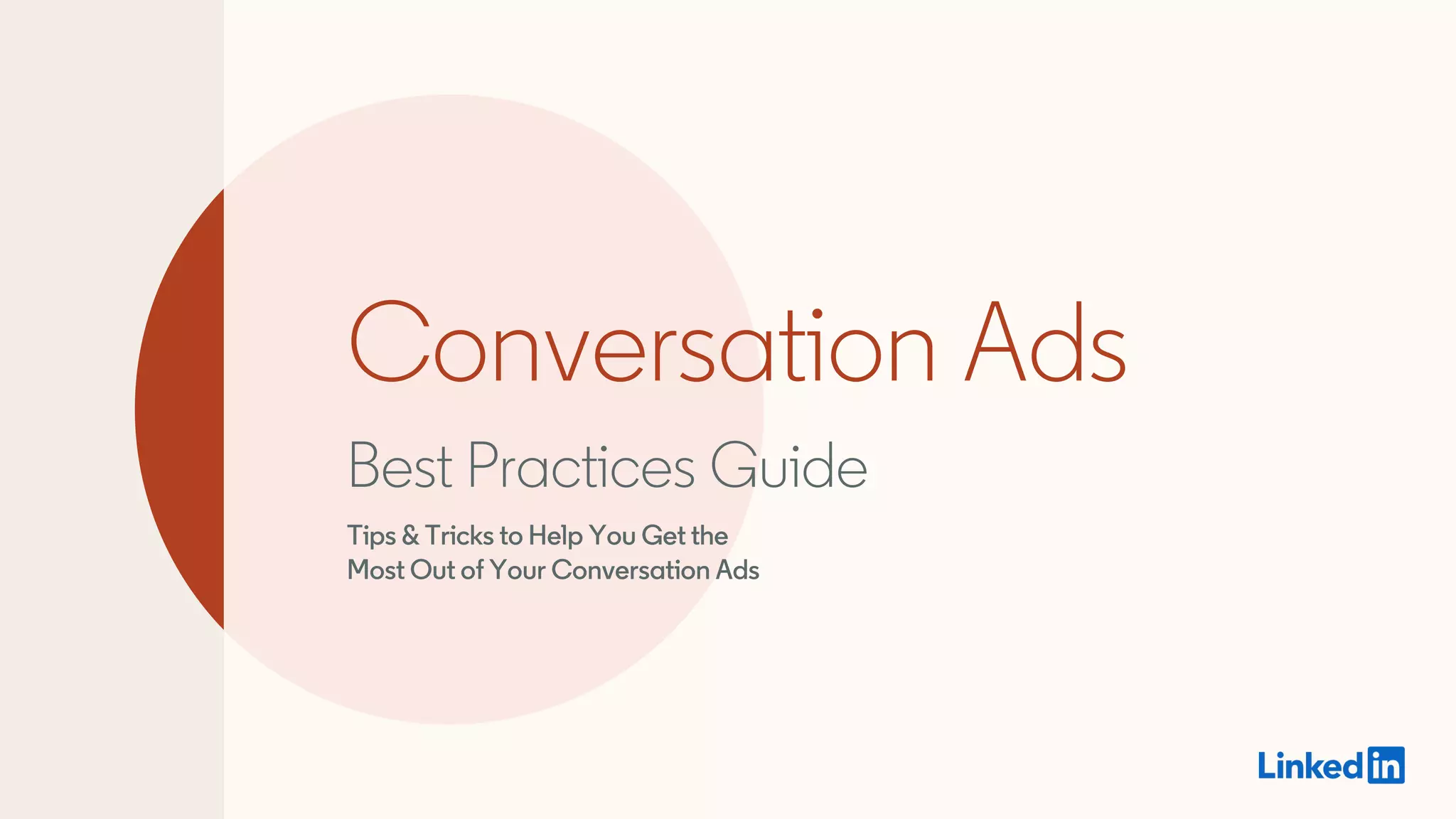 LinkedIn Conversation Ads Best Practices Guide | PDF