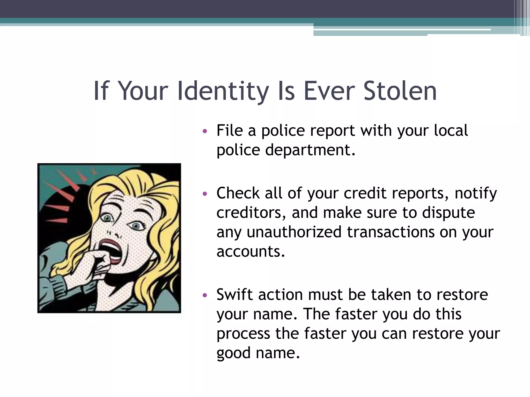 Identity Theft Presentation | PPTX