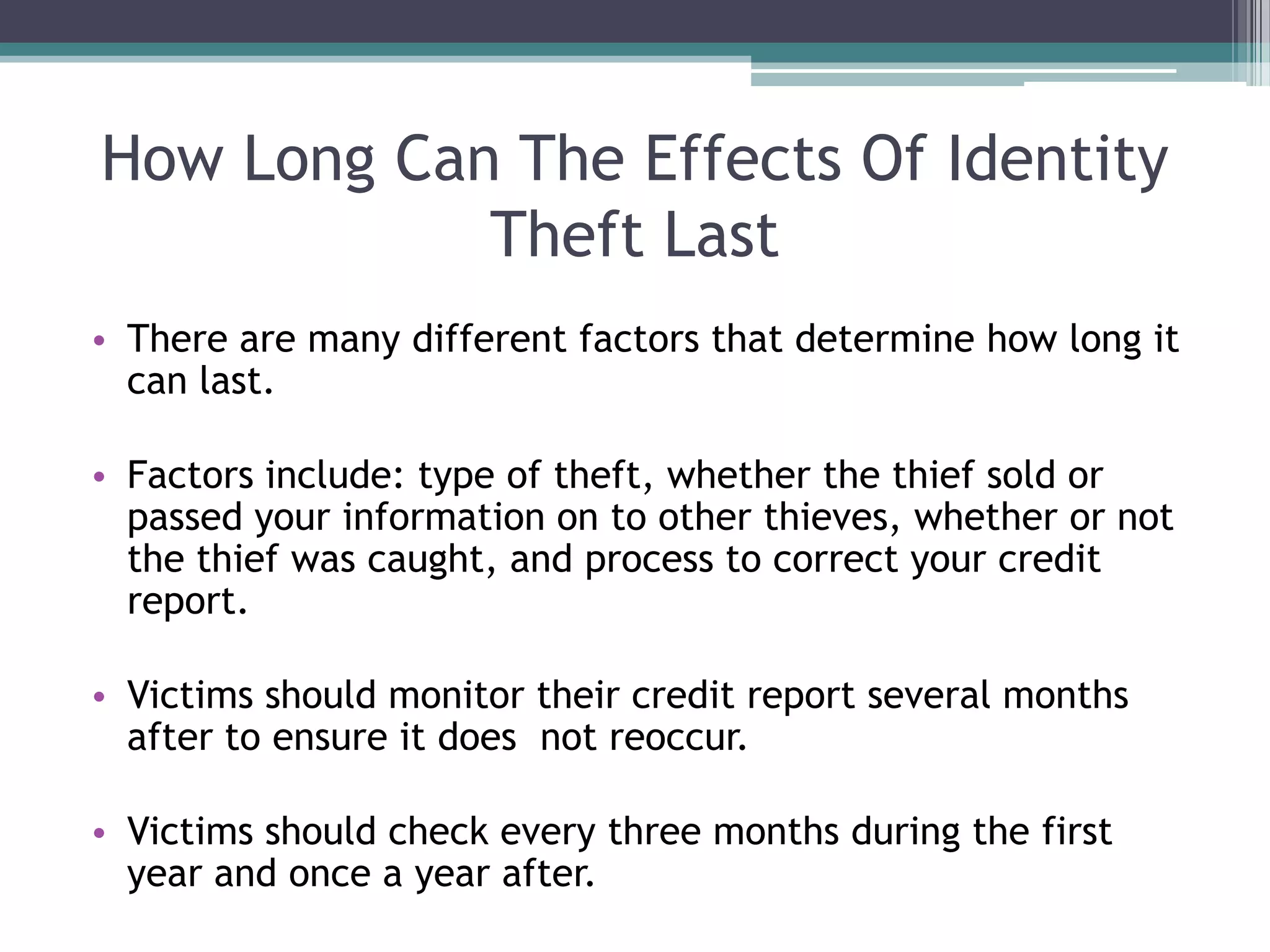 Identity Theft Presentation | PPTX