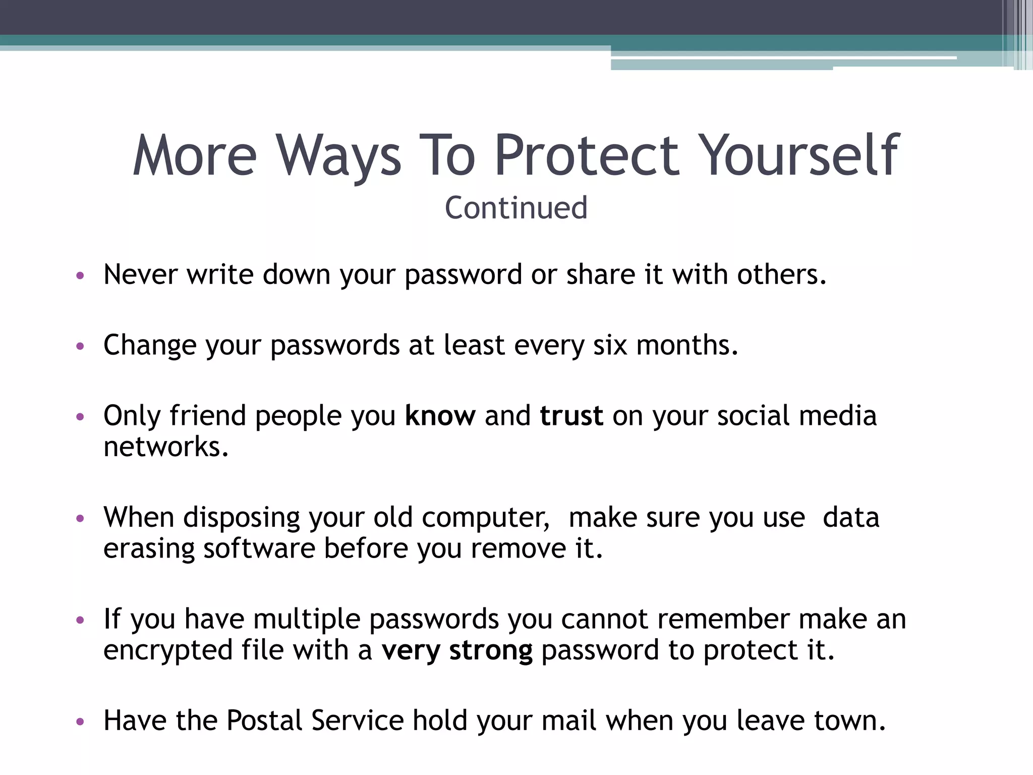 Identity Theft Presentation | PPTX