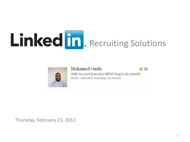 Linkedin Corporate Solution | PPTX