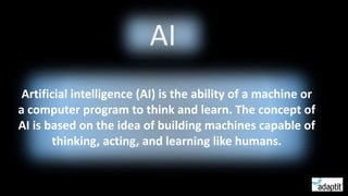 Step by step AI: Day 1 Definition and Concept | PPTX | Artificial ...