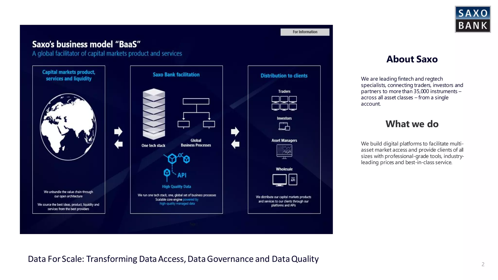 LinkedInSaxoBankDataWorkbench | PPT