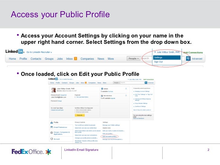 Adding LinkedIn to your email signature