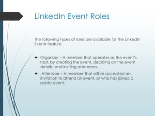LinkedIn Events | PPT