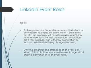 LinkedIn Events | PPT