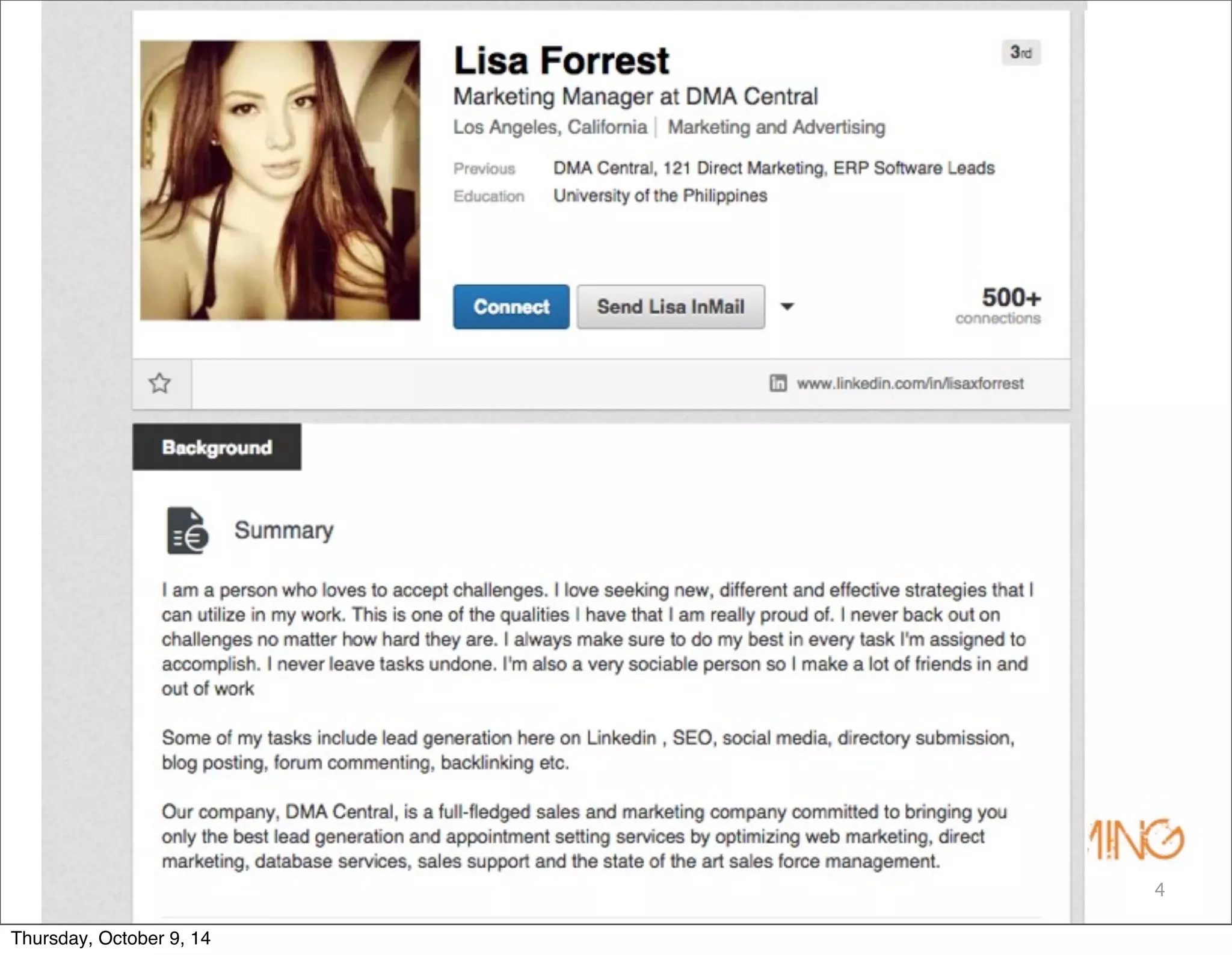 Spotting Fake Profiles On LinkedIn: Sourcecon Hangout | PDF