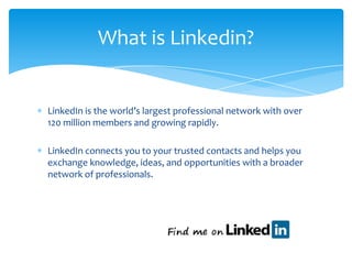 LinkedIn For College Students | PPTX
