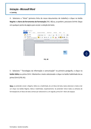Microsoft Word - Edição e Formatação de Texto | PDF