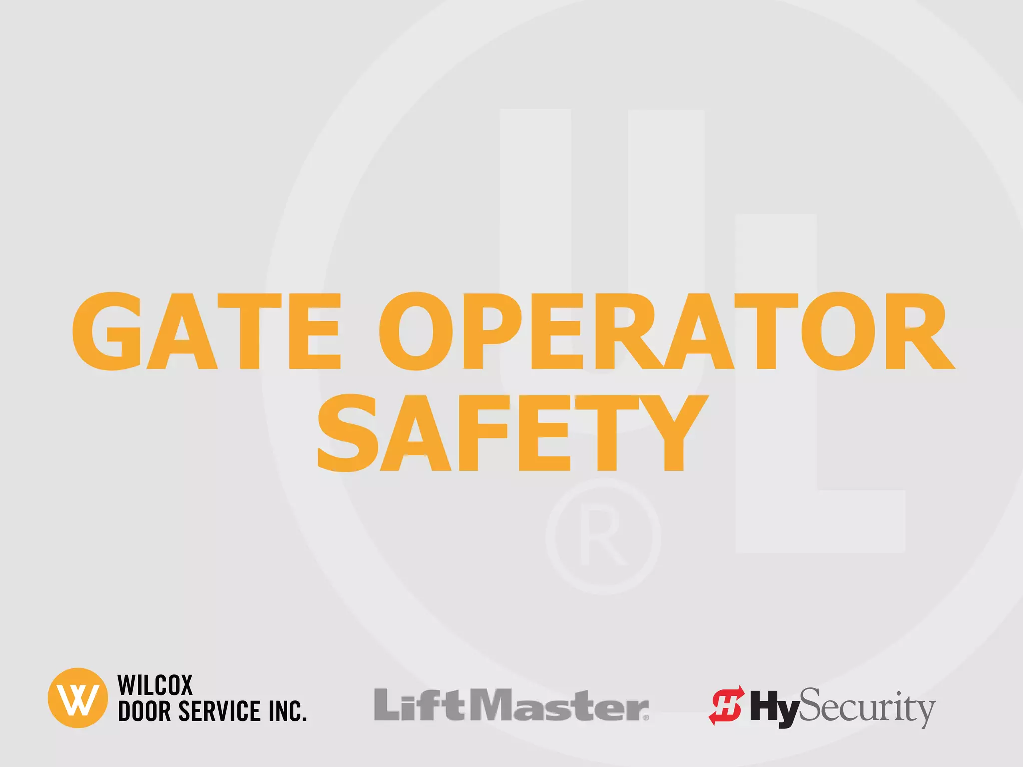 UL325 Safety Certified Gate Installations | PDF | Auto Safety | Automotive