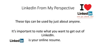 LinkedIn Good Ideas & Bad | PPTX