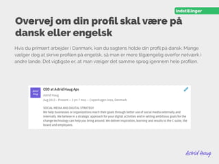 Guide til LinkedIn og det nye design | PPT