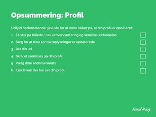 Guide til LinkedIn og det nye design | PPT