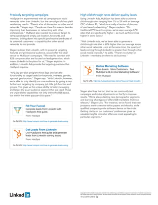 Hubspot Case Study: LinkedIn Ads | PDF