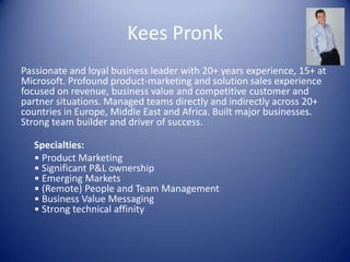 Kees Pronk | PPT