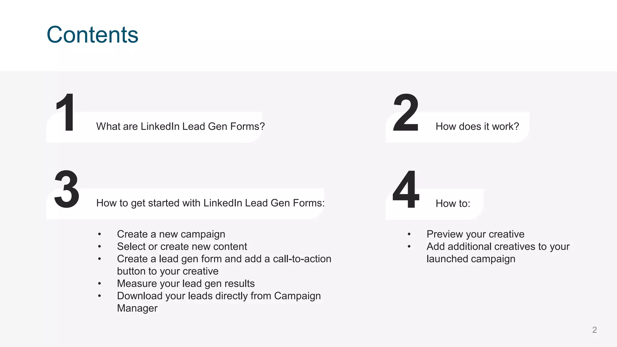 LinkedIn Lead Gen Forms - Getting Started Guide | PPT