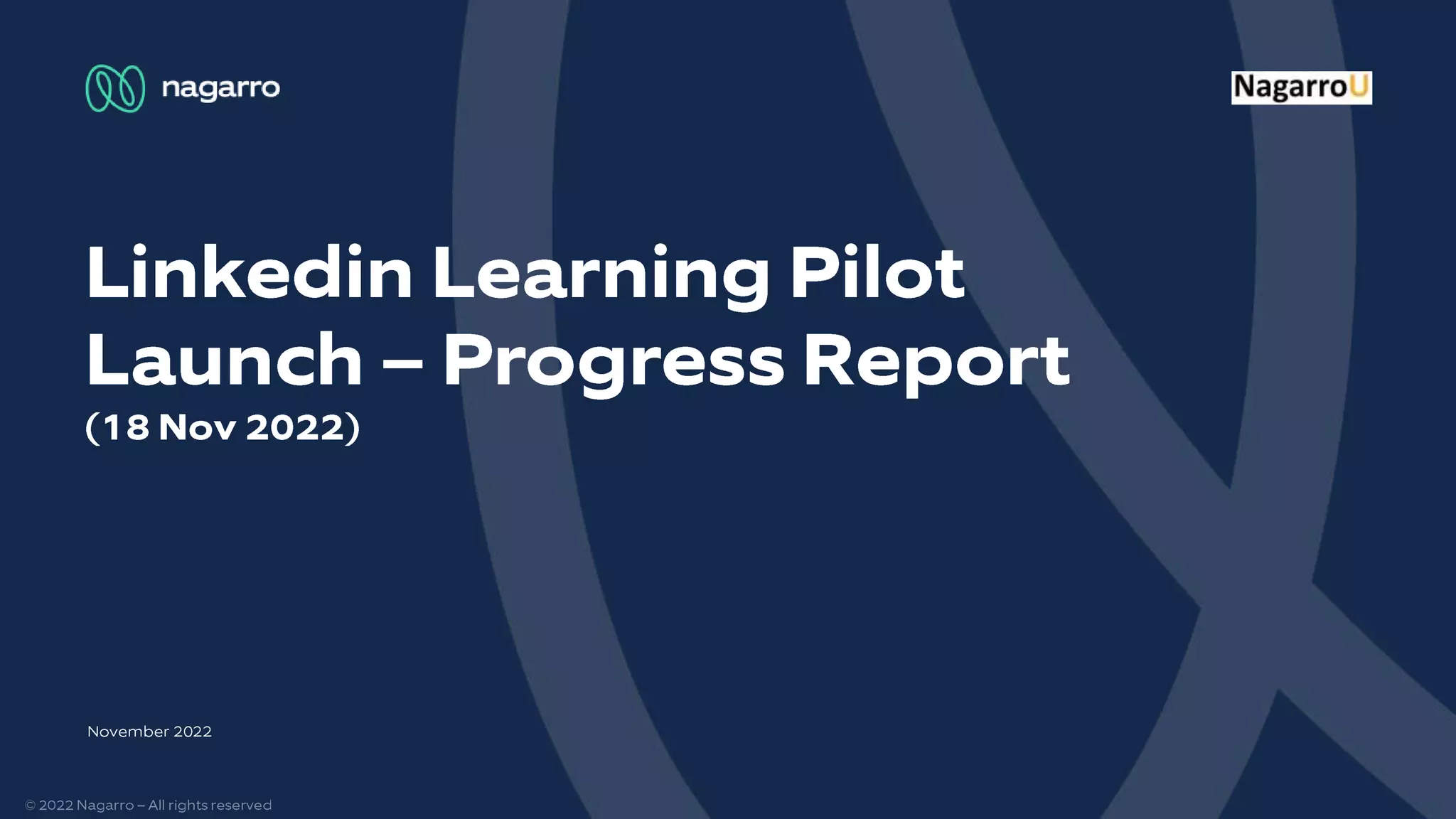Linkedin Learning Pilot Launch - Report - 181122.pptx