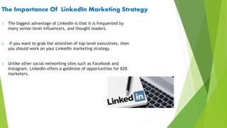 Linkedin marketing strategy | PPTX