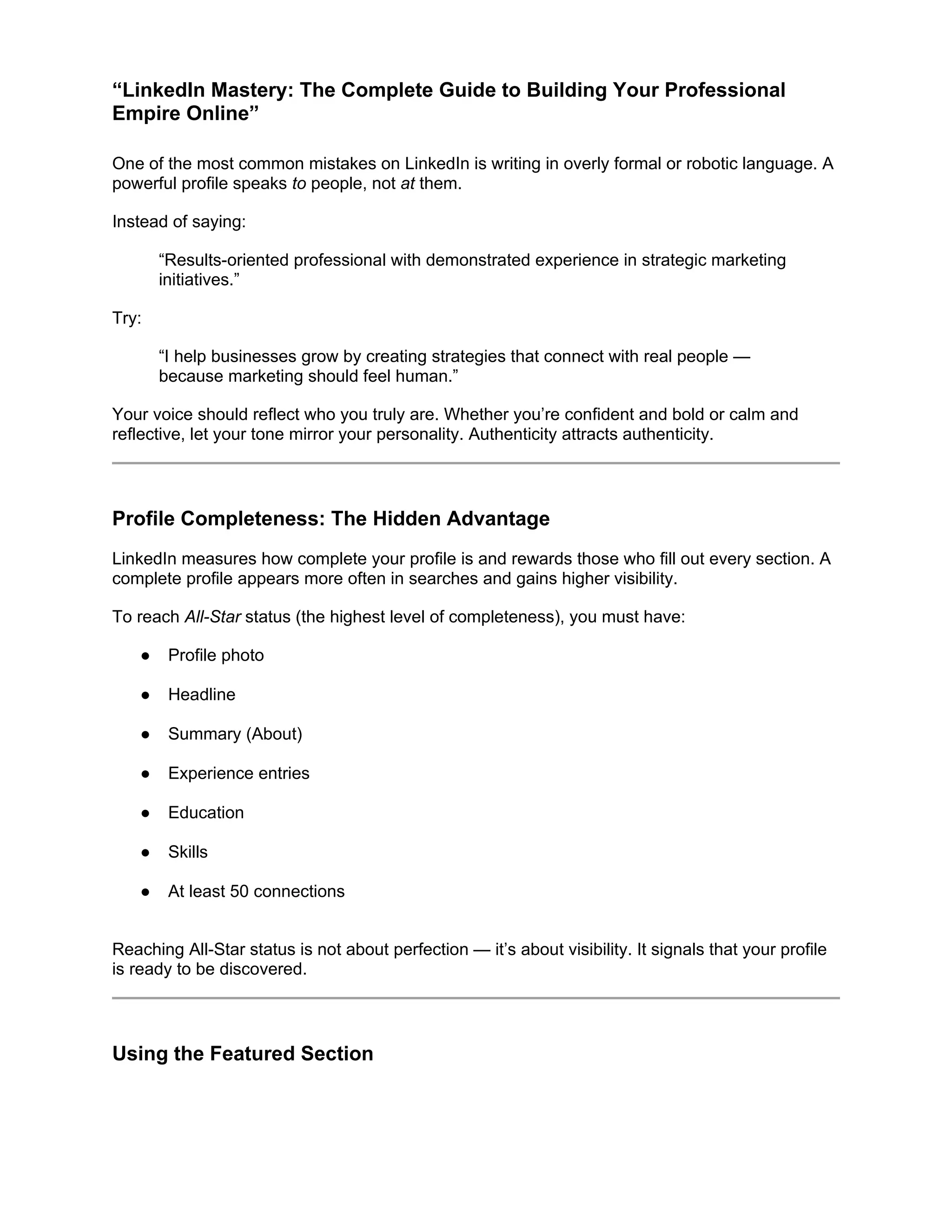 “LinkedIn Mastery_ The Complete Guide to Building Your Professional ...