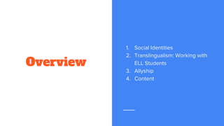 Translingualism: Building a more Inclusive Writing Center | PPTX