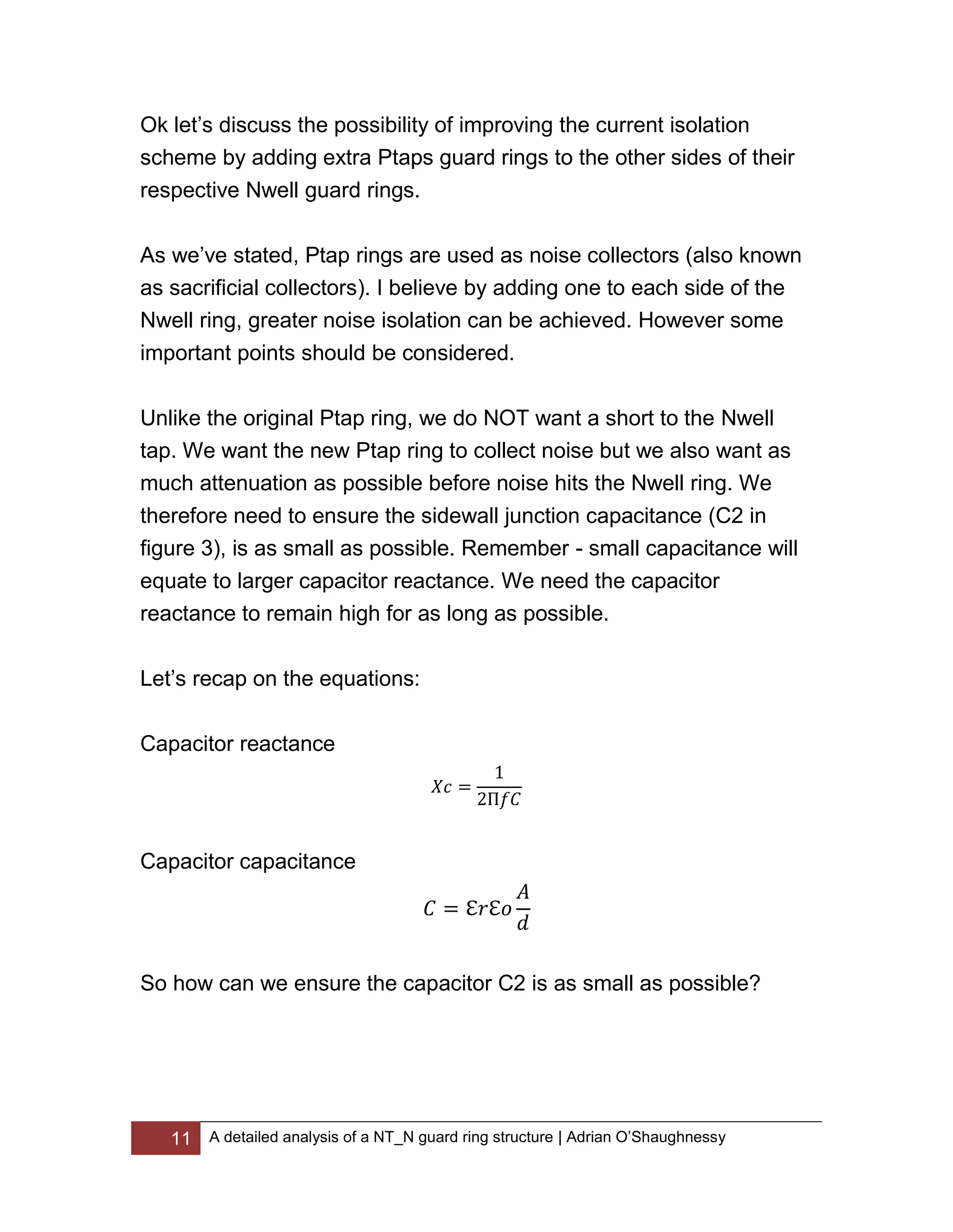 NT_N Guard Ring Noise Analysis | PDF