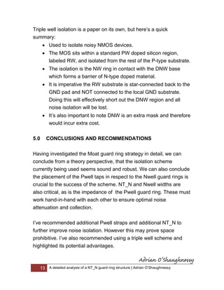 NT_N Guard Ring Noise Analysis | PDF