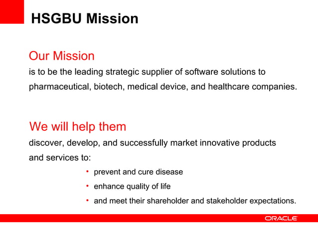 Oracle Health Science | PPT | Computer Software and Applications | Computing