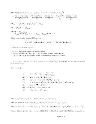NLMS Algorithm MSE for nonstationary environment | PDF