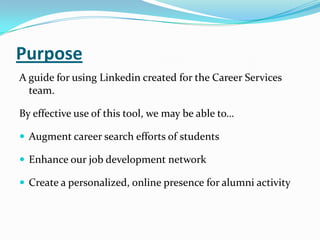Linkedin Overview Staff | PPT