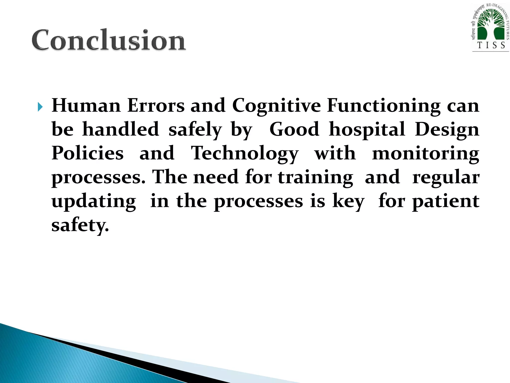 INTERDEPENDENCE OF HOSPITAL PHYSICAL STRUCTURE AND POLICIES ON PATIENT ...