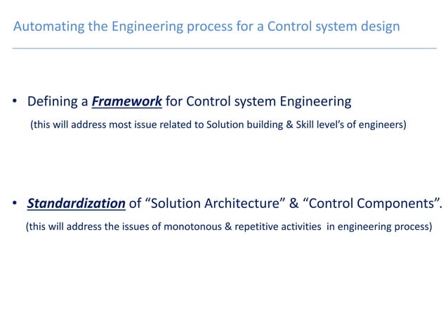 Automating the Machine Control System Engineering | PPT